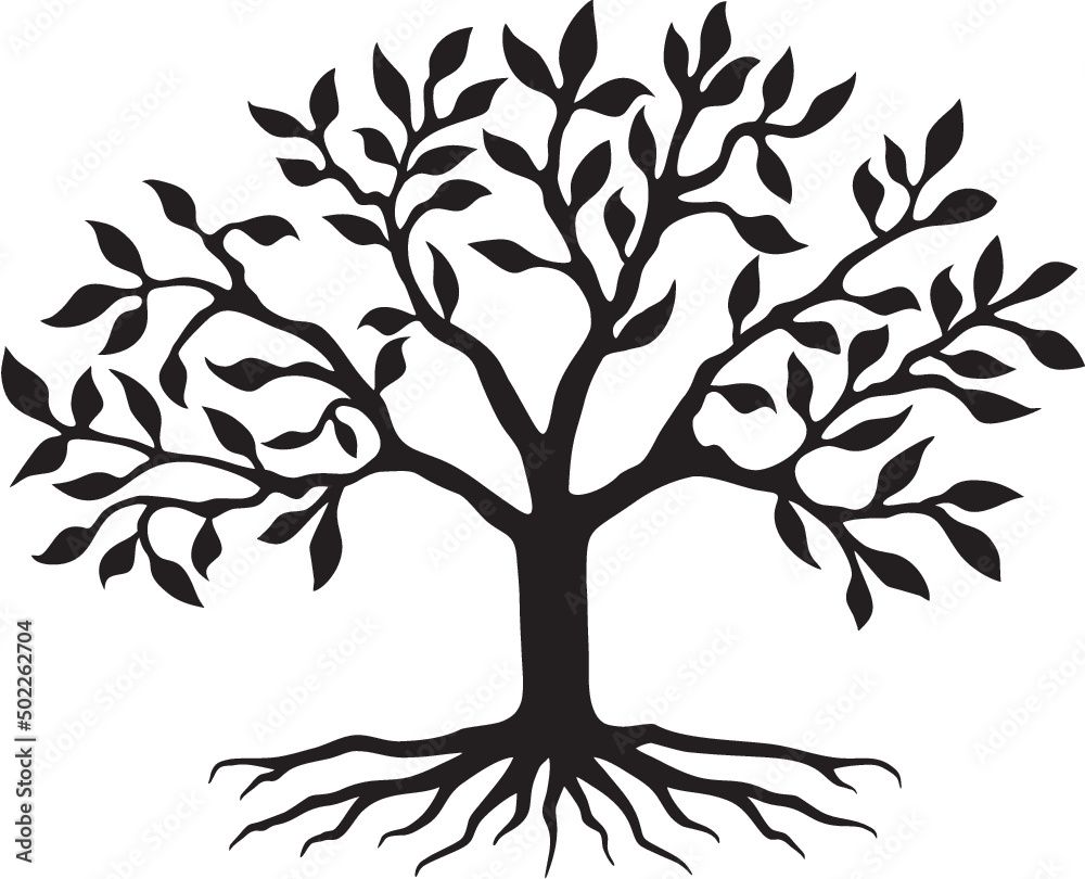 Tree Family Clipart Silhouette