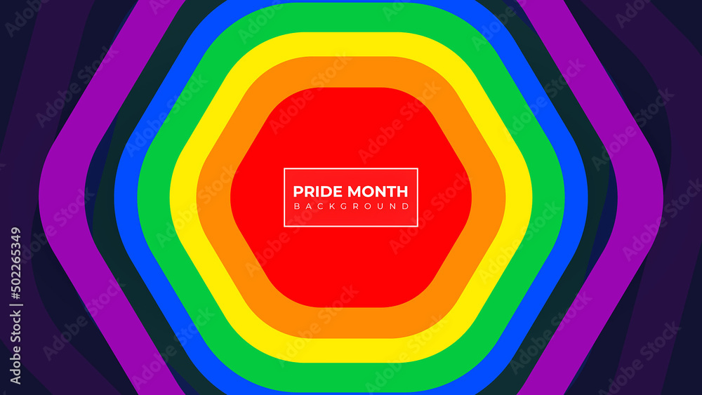 Pride Month Banner Pride Month Background On Pride Month Colorful ...