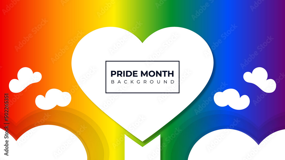 Pride Month Banner Pride Month Background On Pride Month Colorful ...