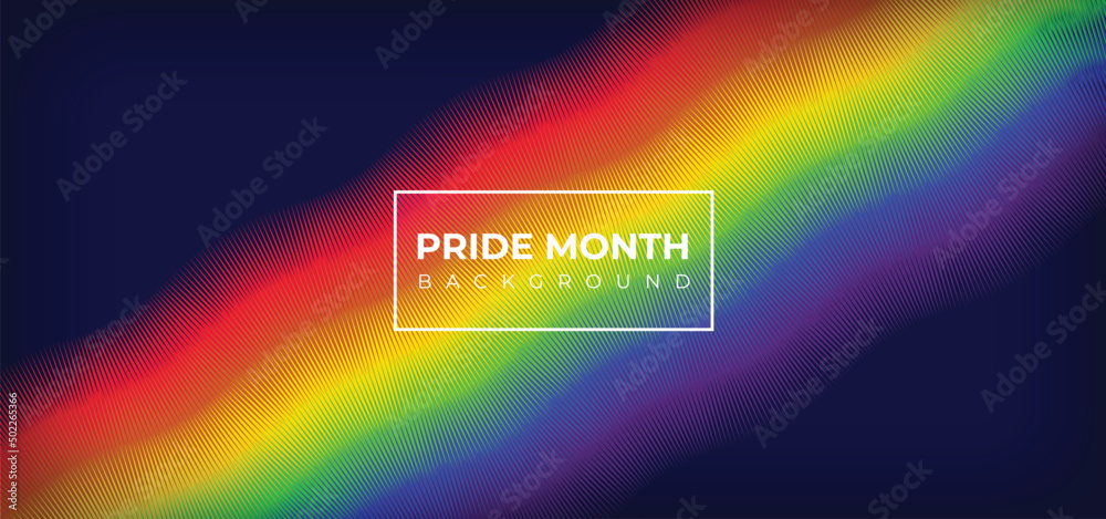 Pride Month Banner Pride Month Background On Pride Month Colorful ...
