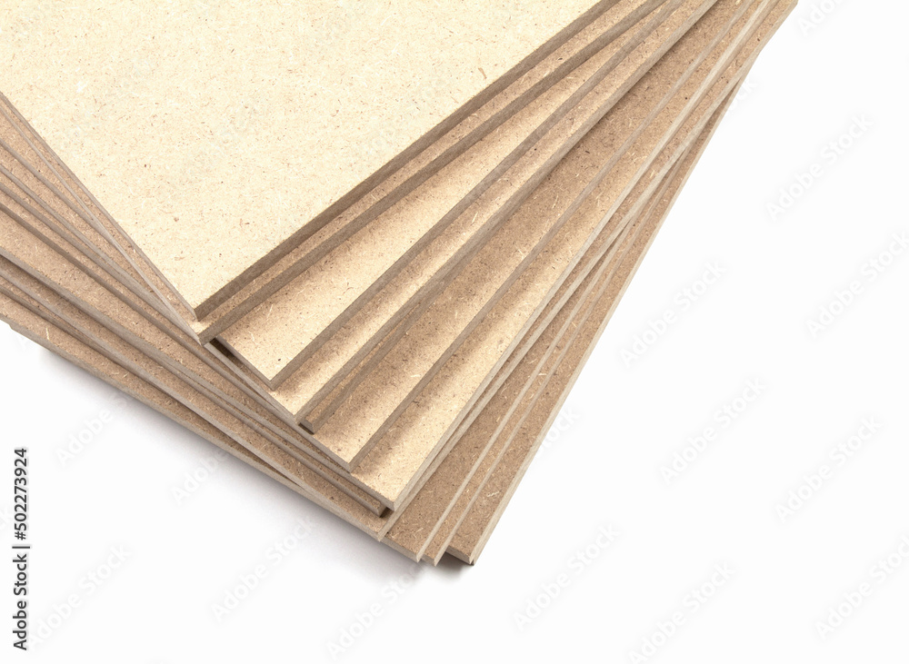 Mdf boards, used as window sills. Stock Photo | Adobe Stock