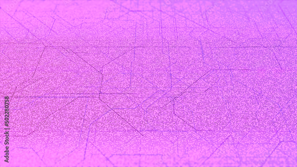Board diagram of moving lines. Animation. Bright technological ...