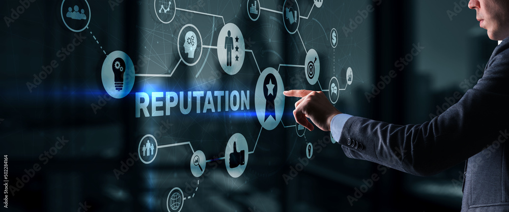 Reputation concept. Customer relationship business. Respect and ...