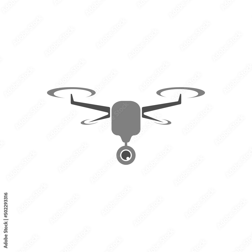 Drone icon logo design illustration vector Stock Vector | Adobe Stock