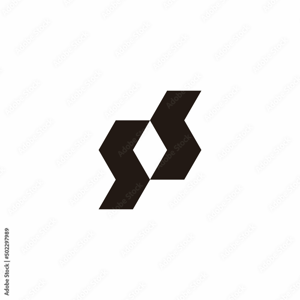 letter SS gem symbol simple logo vector Stock Vector | Adobe Stock