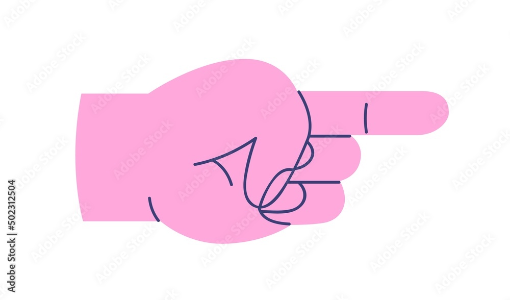 Hand with index finger pointing, aiming, indicating right icon ...
