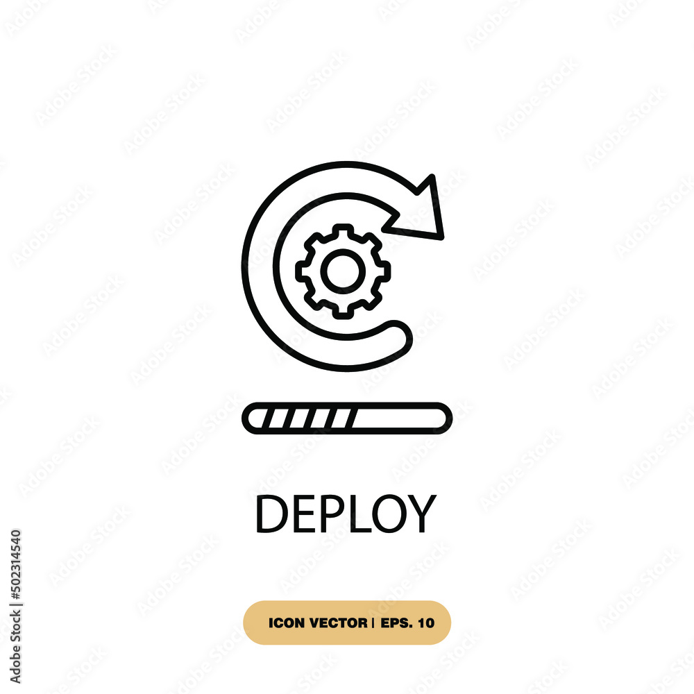 deploy icons symbol vector elements for infographic web Stock Vector ...