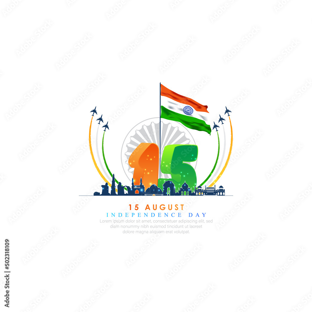 15 AUGUST- vector illustration of 15 august. Independence Day Stock ...
