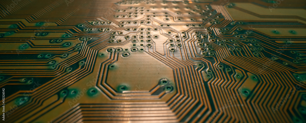 Semiconductors chip. Technology background. High tech electronic ...