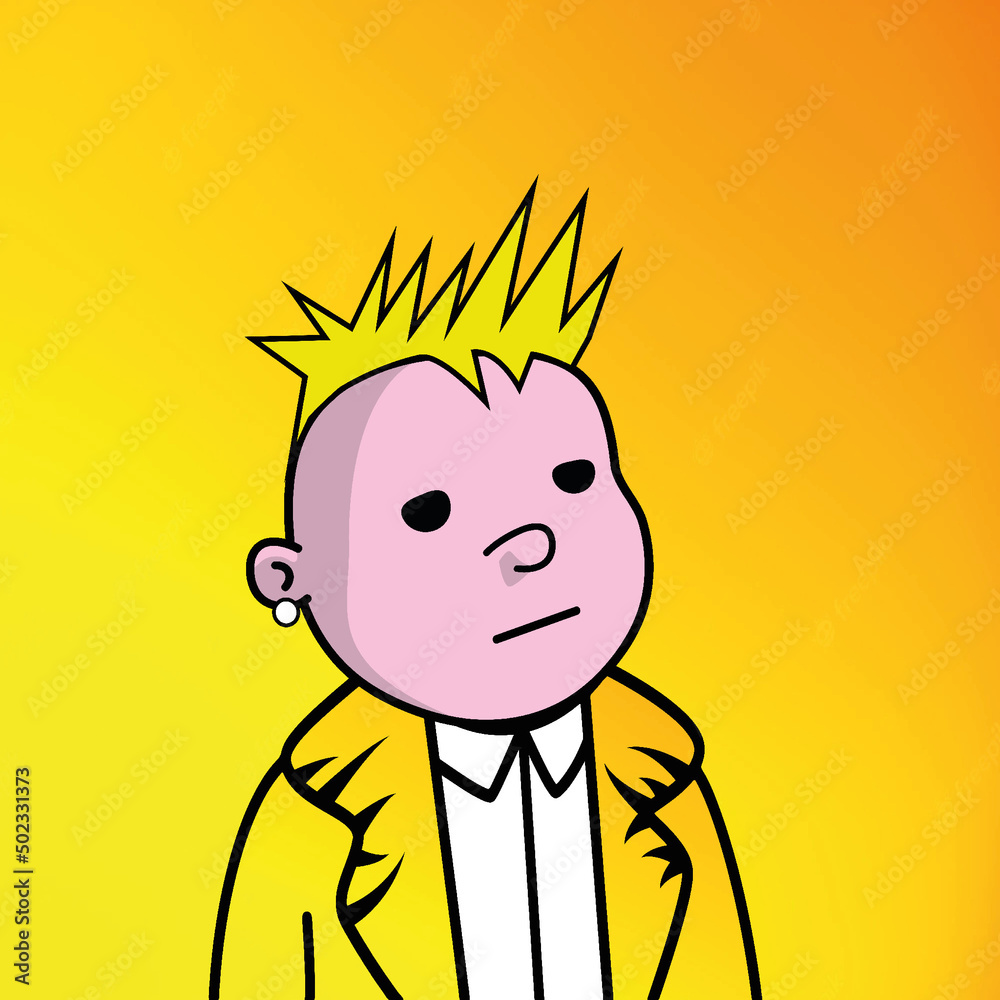 Baby punks cartoon characters vector Stock Illustration | Adobe Stock