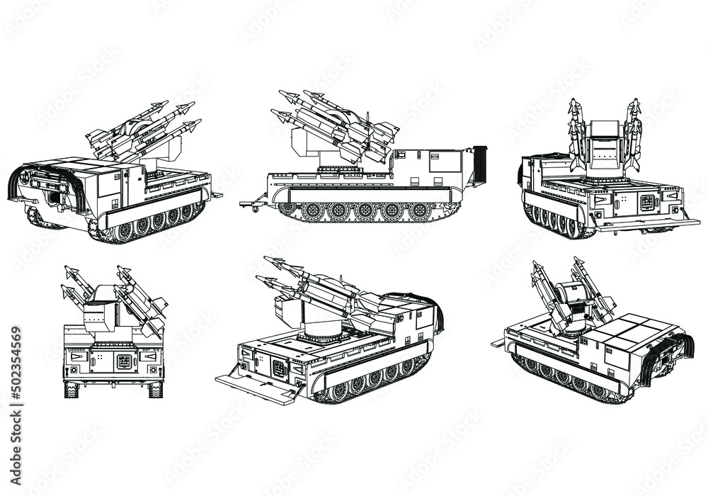 Anti Aircraft Missile System Rockets And Shells Special Military