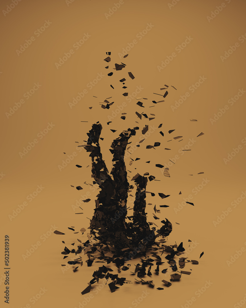 Man Mental Health Falling Abstract Psychological Breakdown Fragile ...