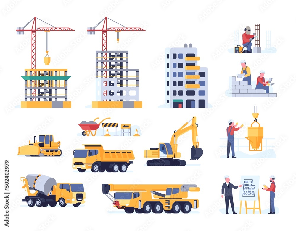 Concrete Building Construction Process