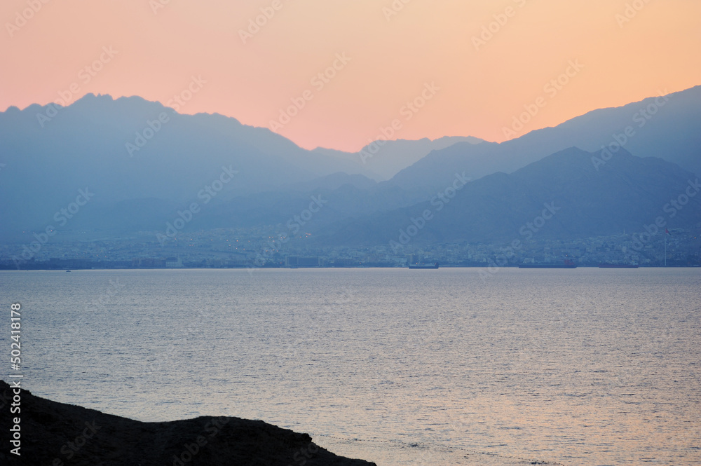 Summer holidays in Israel - Red Sea, Gulf of Eilat Stock Photo | Adobe ...