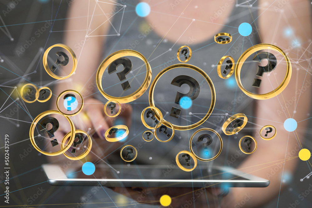 3d question marks background concept. Stock Photo | Adobe Stock