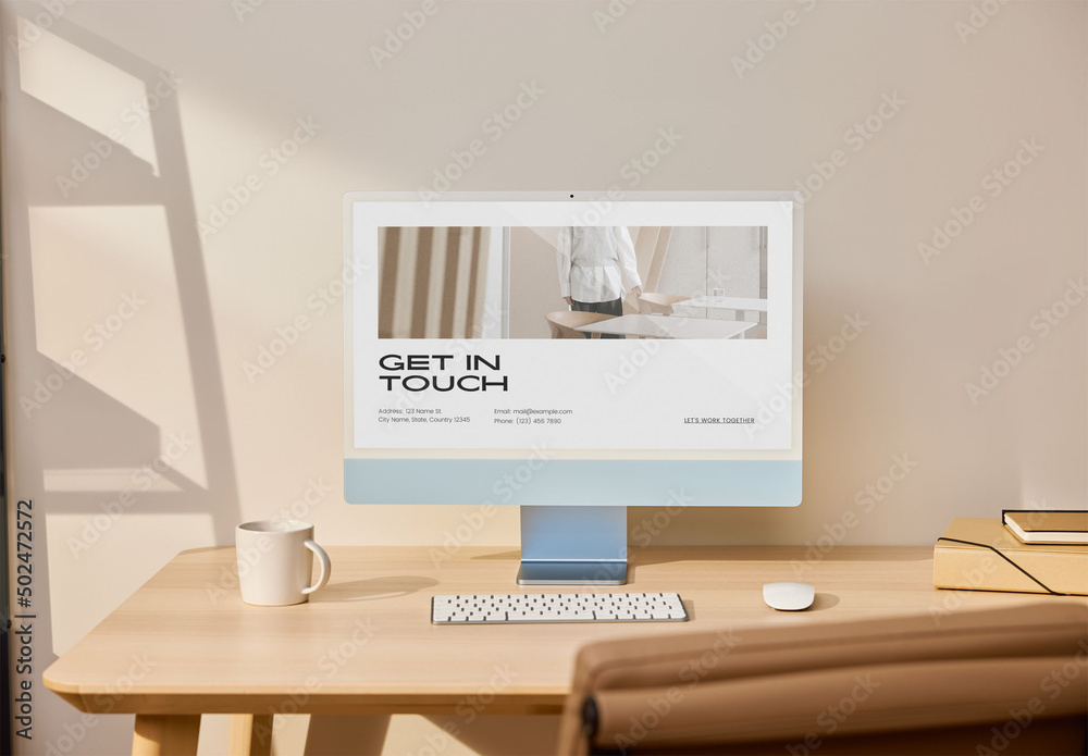 All in One Computer Mockup Stock Template | Adobe Stock