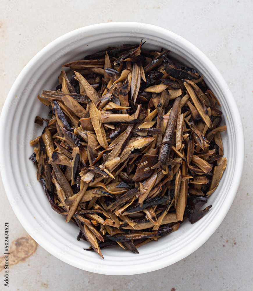 Foto de Sliced African Oil Bean Seed - Ugba/Ukana. Pentaclethtra ...