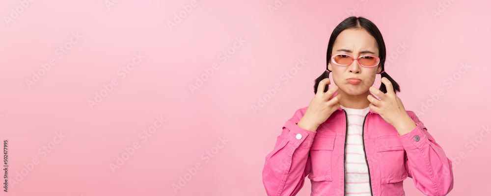 Image of angry, pissed off korean adult female model, shaking fists and ...