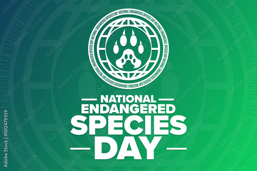 National Endangered Species Day. Holiday concept. Template for ...