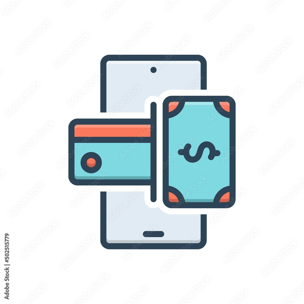 Color illustration icon for method Stock Vector | Adobe Stock