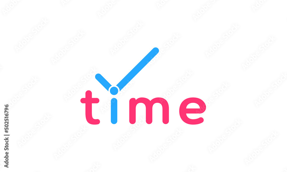 Time logo design vector templet, Stock Vector | Adobe Stock