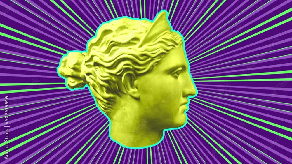 Contemporary stop motion art. Modern creative concept video 4K with ...