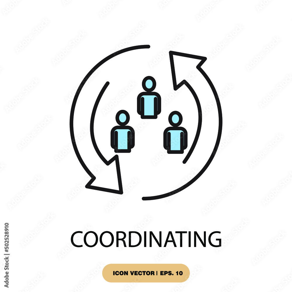 coordinating icons symbol vector elements for infographic web Stock ...