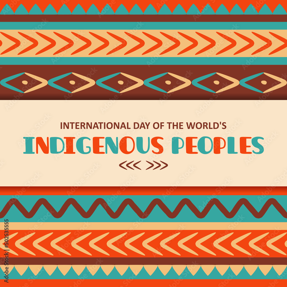 Poster International day of the world's Indigenous peoples design ...