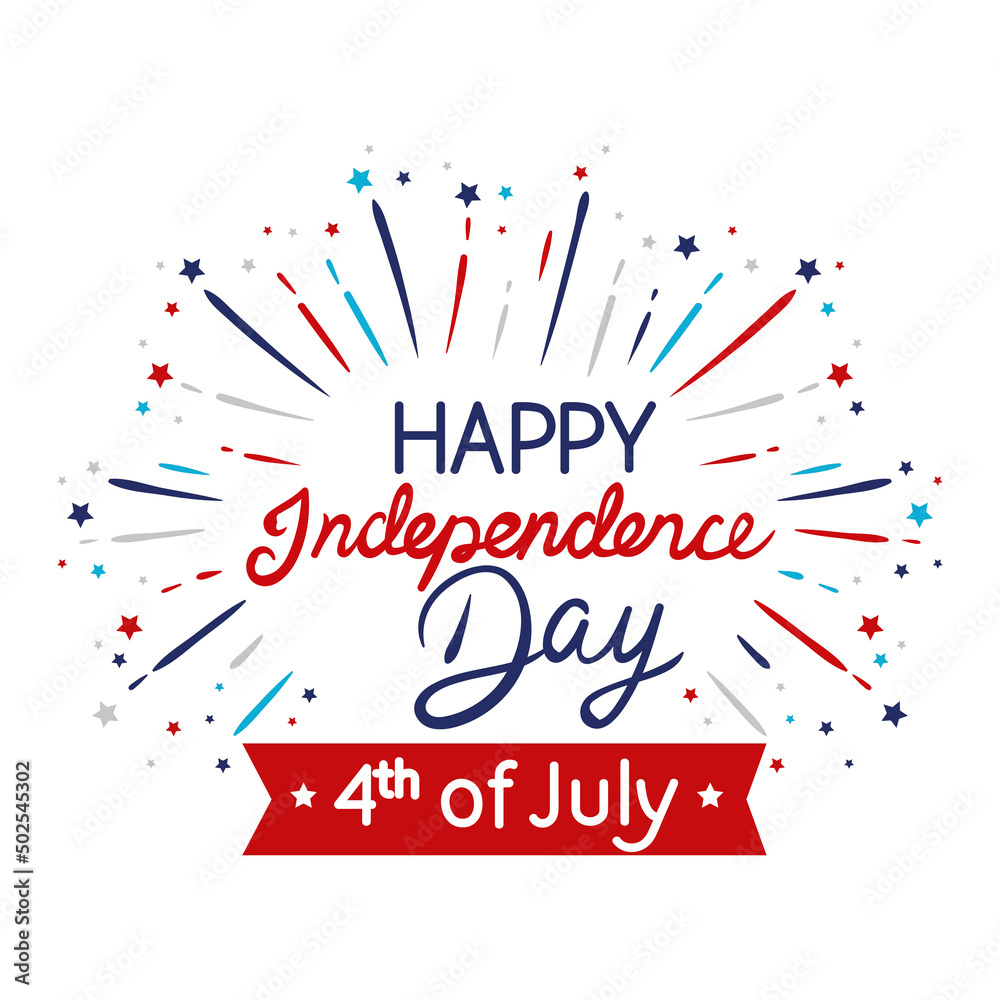 happy Independence day poster Stock Vector | Adobe Stock