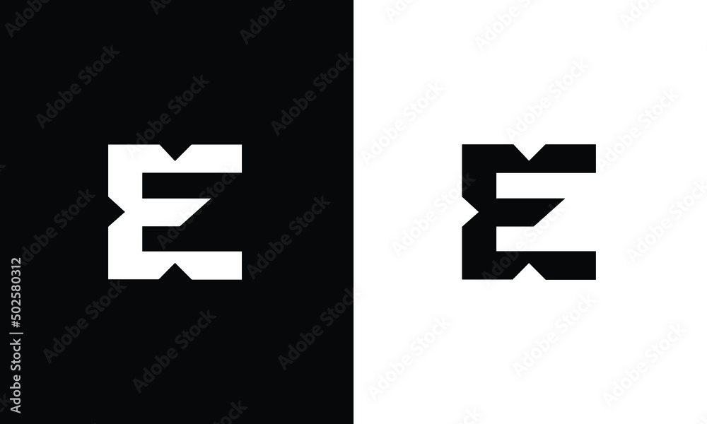 Letter E monogram logo design, vector illustration logo Stock Vector ...