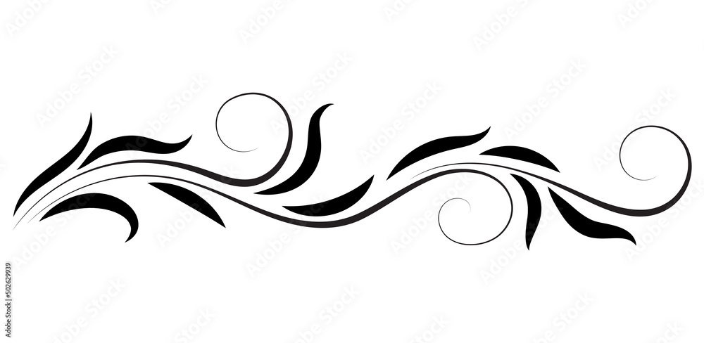 Simple Scroll Stencil