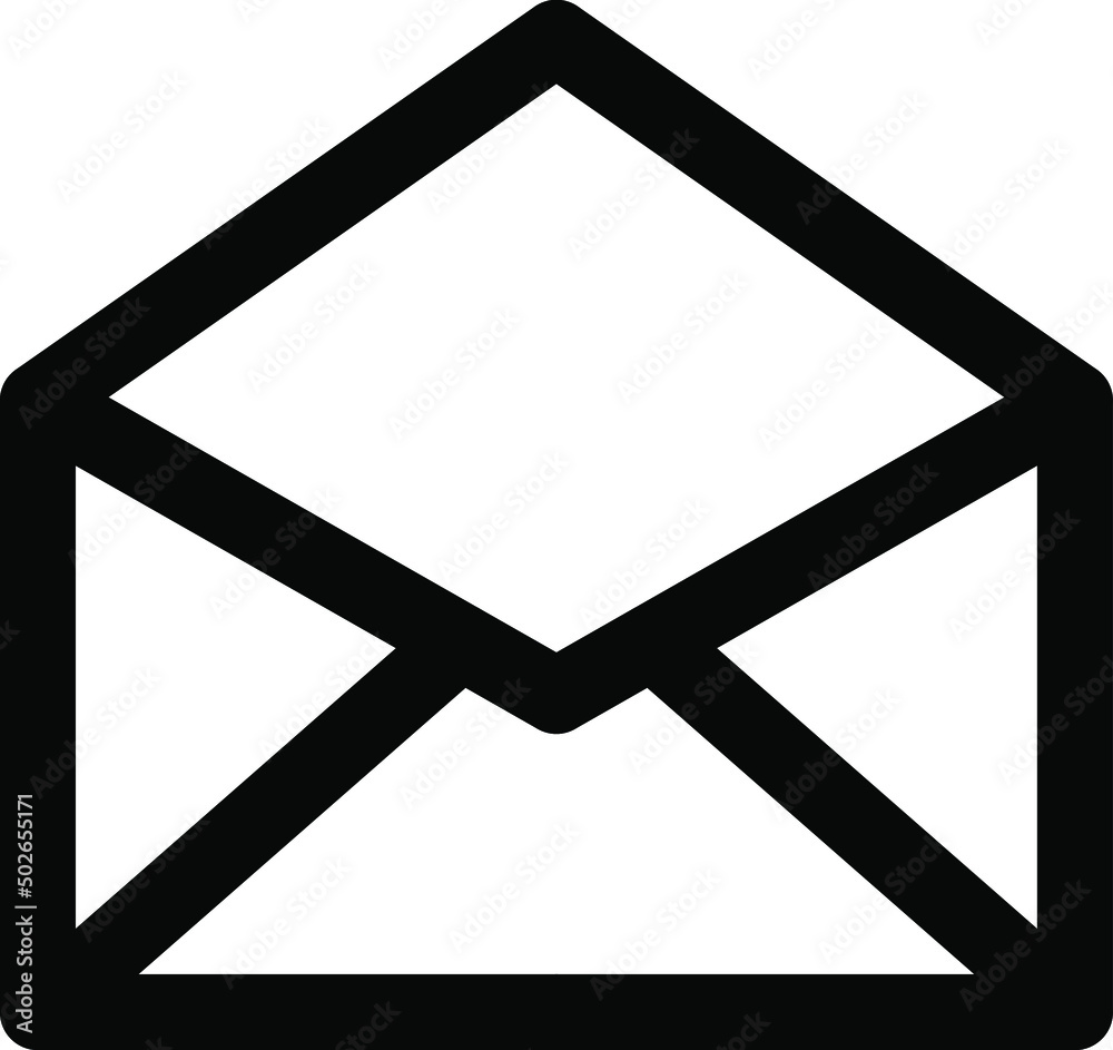 Mail icon. Envelope sign. Vector Illustration. Transparent background ...