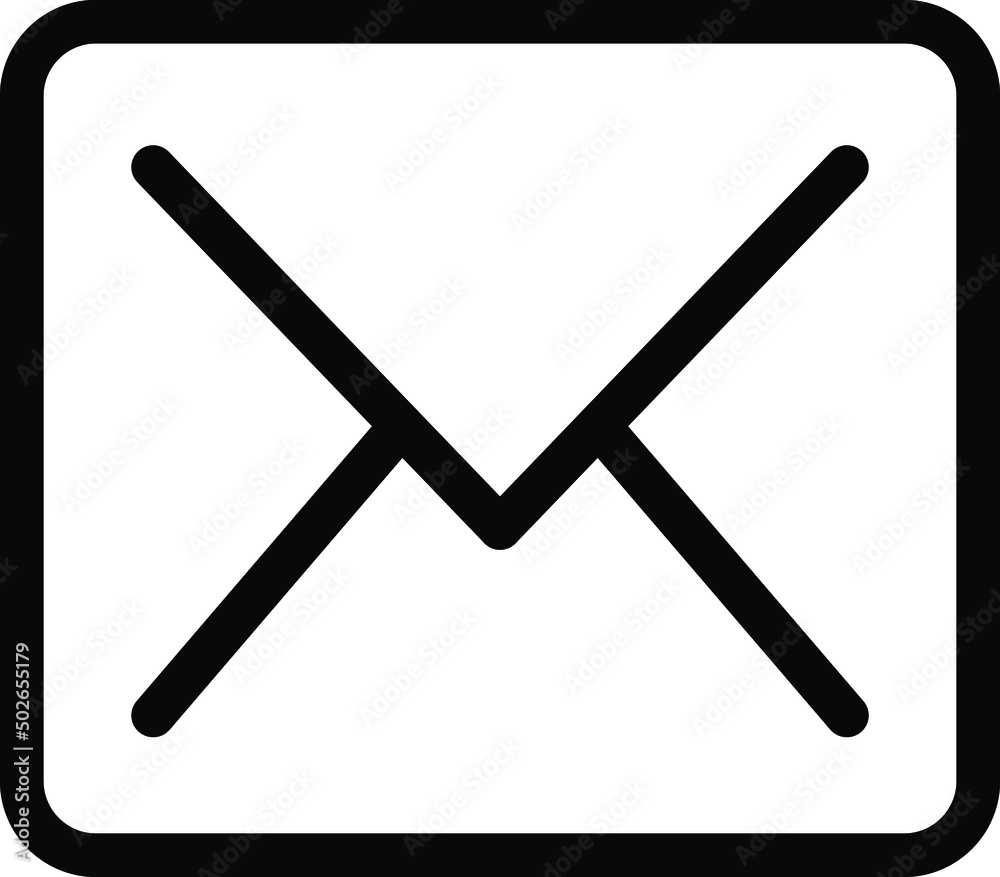 Mail icon. Envelope sign. Vector Illustration. Transparent background ...