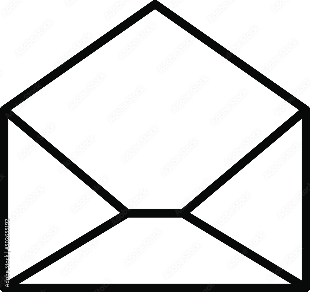 Mail icon. Envelope sign. Vector Illustration. Transparent background ...