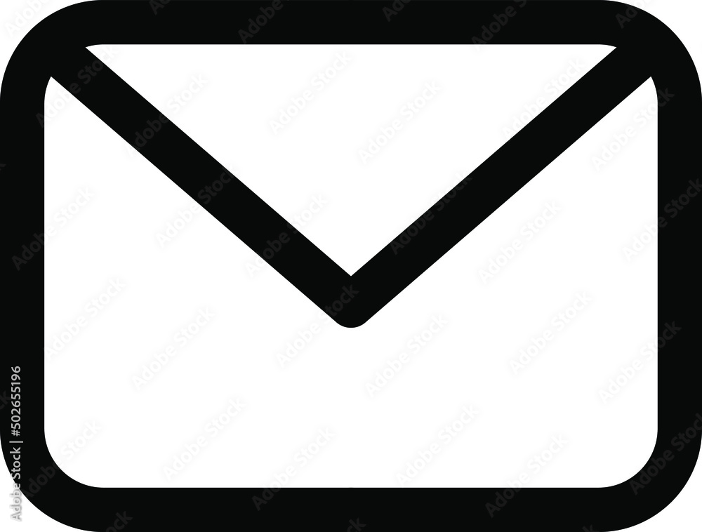Mail icon. Envelope sign. Vector Illustration. Transparent background ...