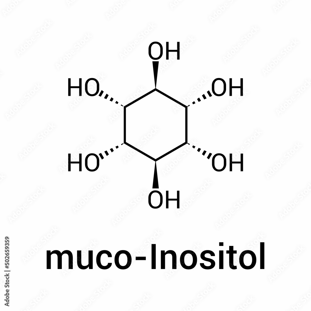 chemical structure of muco-Inositol (C6H12O6) Stock Vector | Adobe Stock