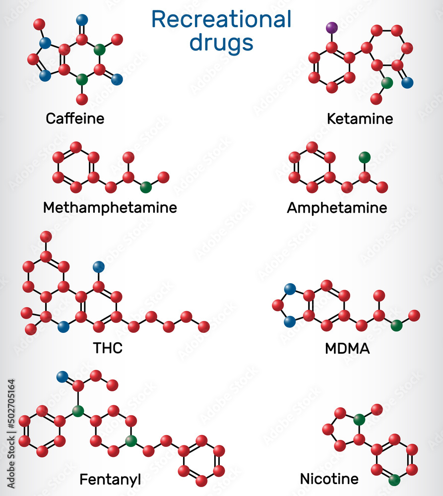 Amphetamine Methamphetamine Structure