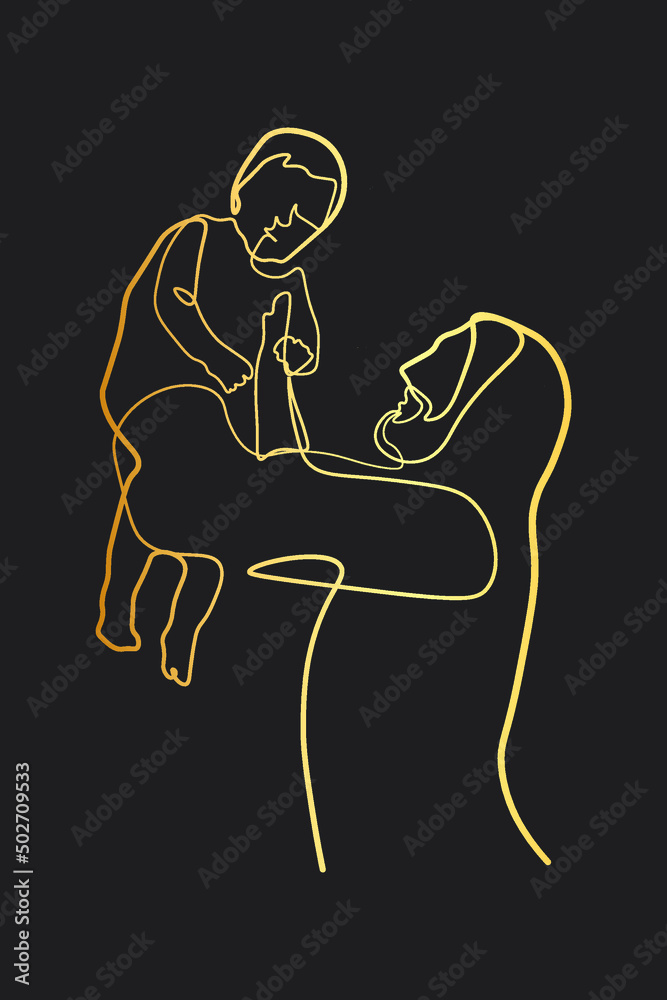 Continuous line drawing of Jesus Christ vector illustration Testament ...