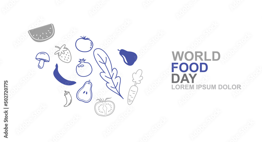 Tropical foods, fruits and foods, vector, eps, world food day, pepper ...