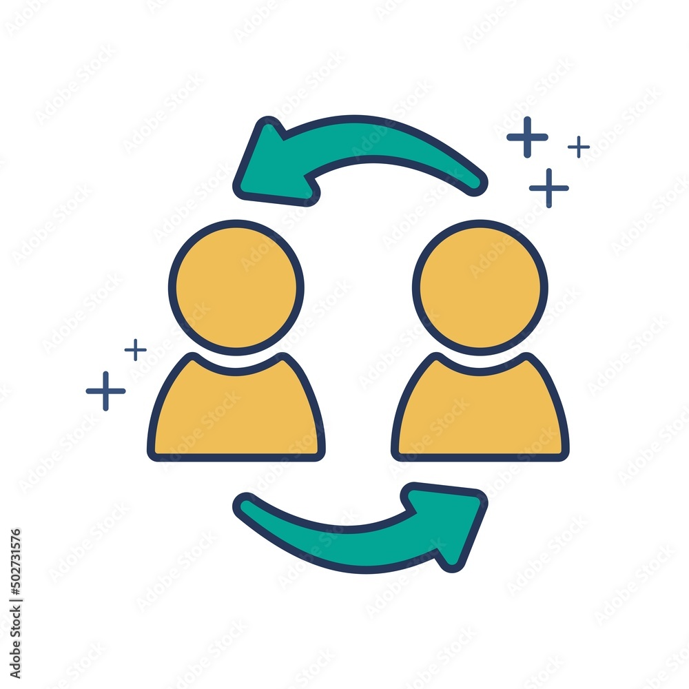 Consumer to Consumer: C2C icon vector illustration glyph style design ... Consumer to Consumer: C2C icon vector illustration glyph style design ...