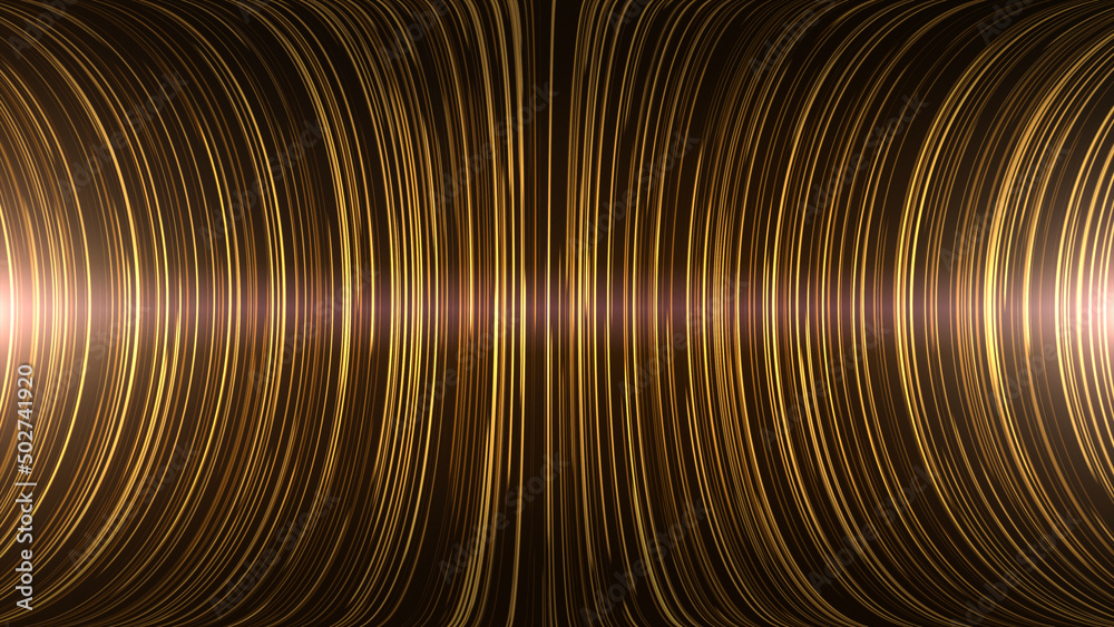 Abstract golden moving line streaks background, luxury golden particle ...