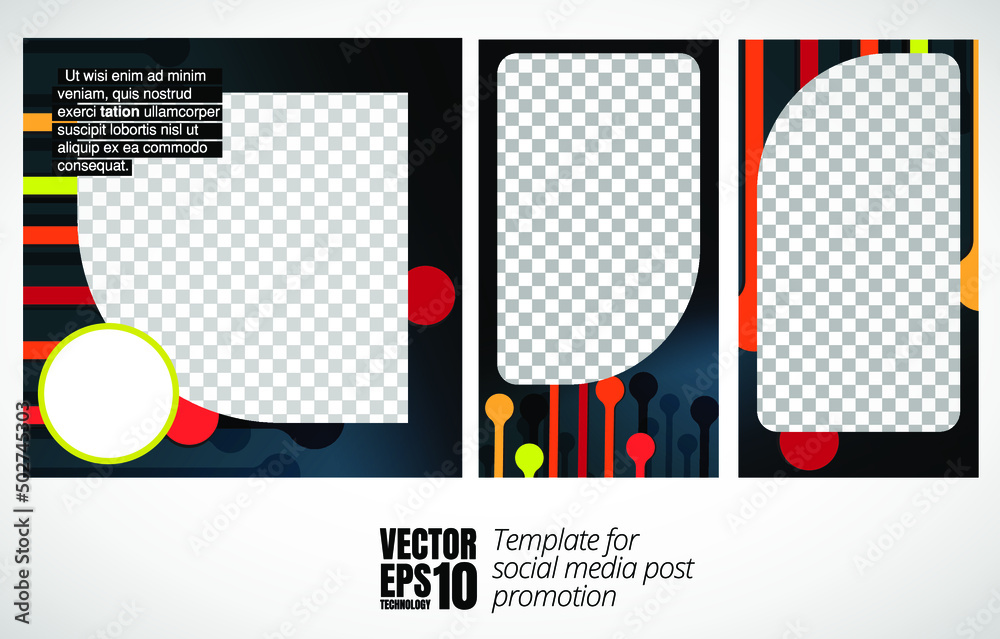 Modern corporate frame. Creative social media layout ready for use ...