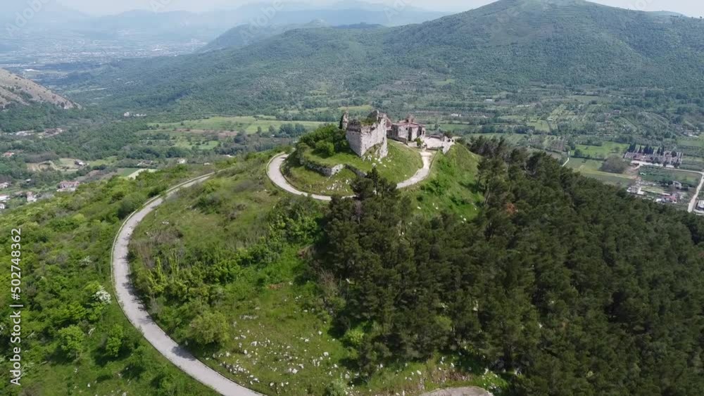Ancient Norman Castle with the Sanctuary of Maria SS. della ...