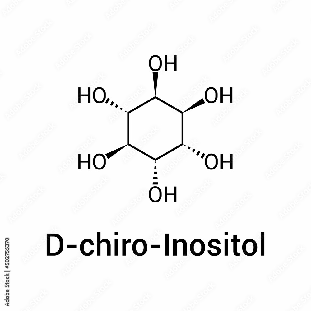 chemical structure of D-chiro-Inositol (C6H12O6) Stock Vector | Adobe Stock