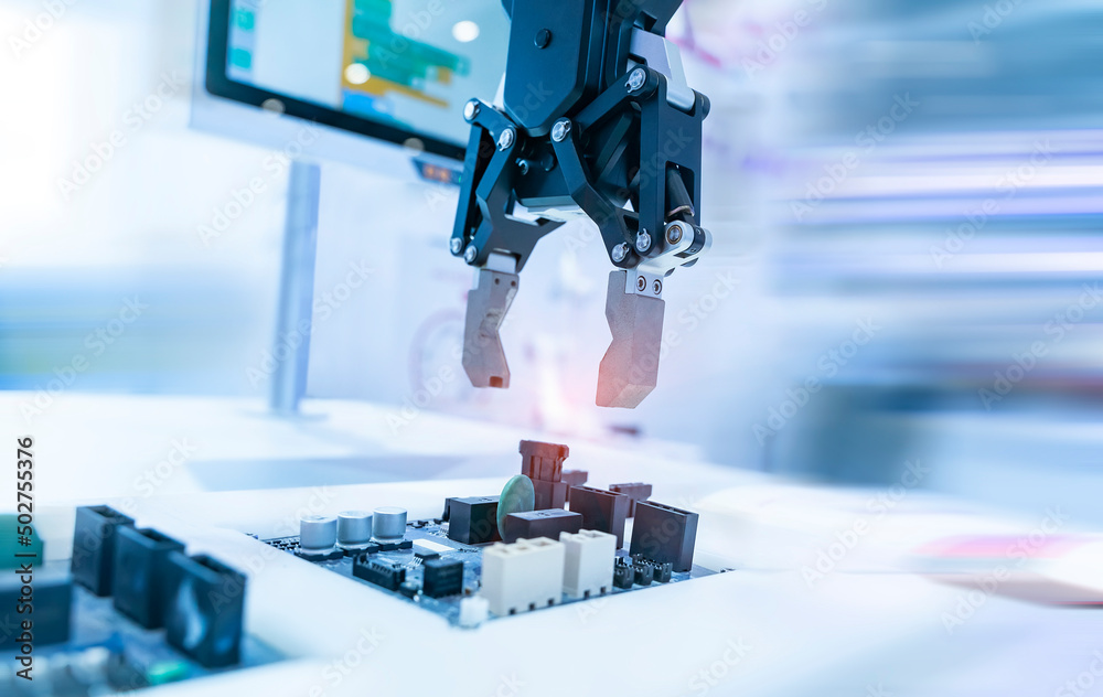 automatic industrial machine and factory robot arm,Smart factory ...