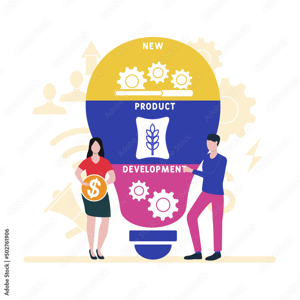 Vecteur Stock NPD New Product Development acronym. business concept ...