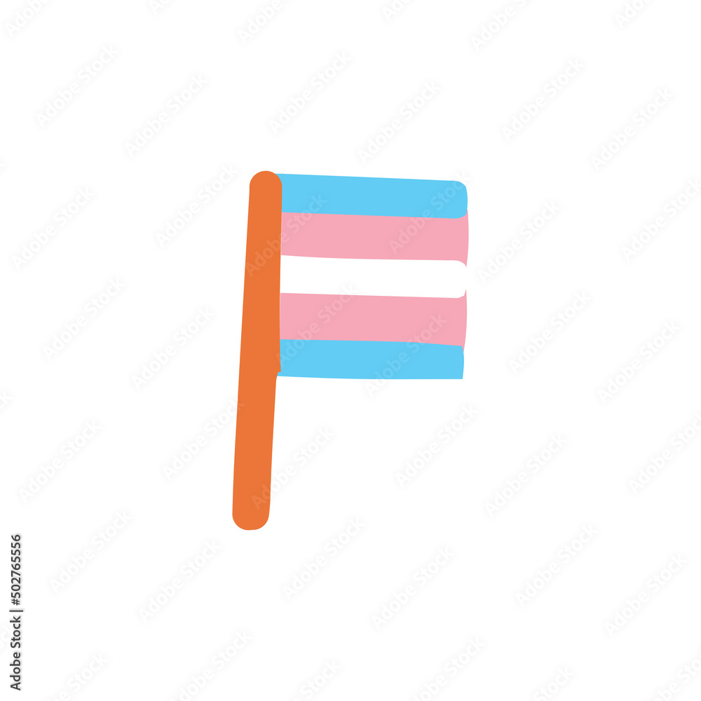 Flag icon.Transgender illustration. LGBTIQ+ symbol. Pride month Stock ...