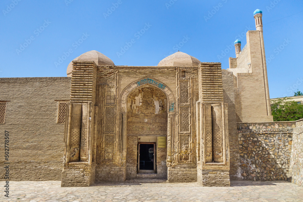 Facade of Magoki-Attari Mosque, most old building in Bukhara ...