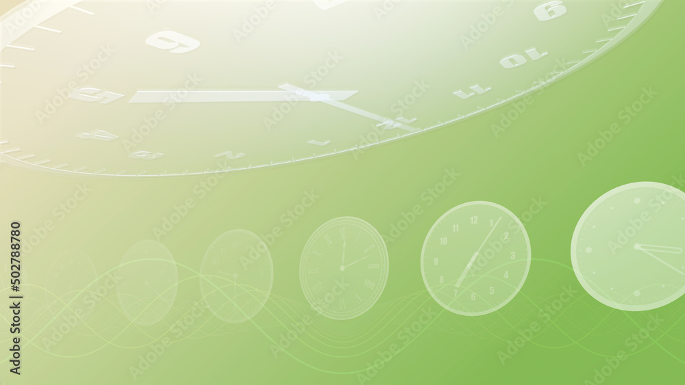 Time flow images with analog clock CG illustration. Stock Illustration ...