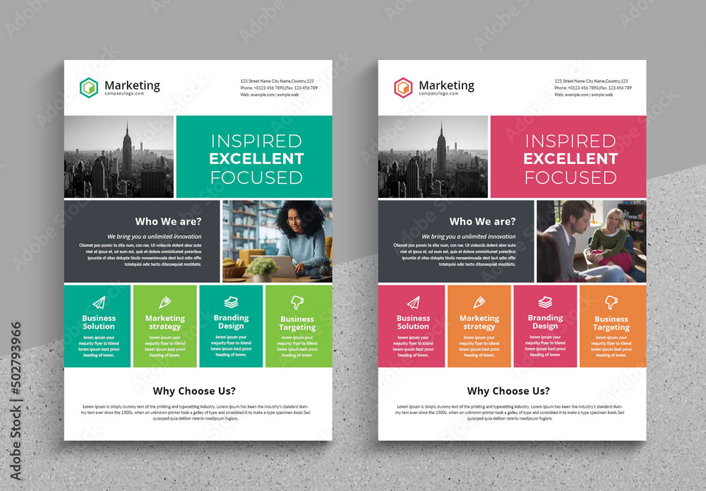 Flyer Layout Stock Template | Adobe Stock